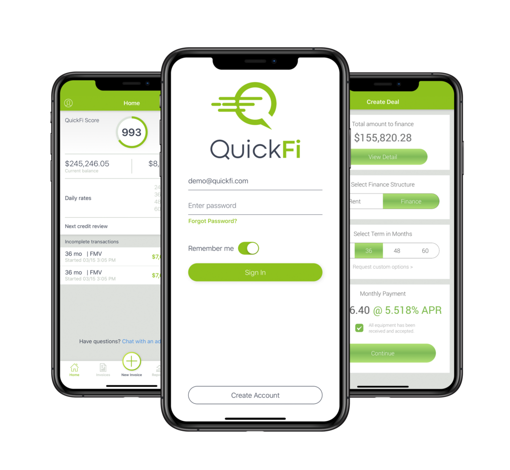 2.9% to 8.9% Fixed-Rate Equipment Financing - QuickFi