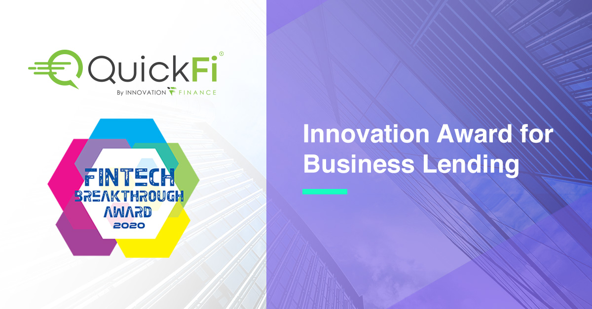 QuickFi by Innovation Finance USA Wins 2020 FinTech Breakthrough Award ...